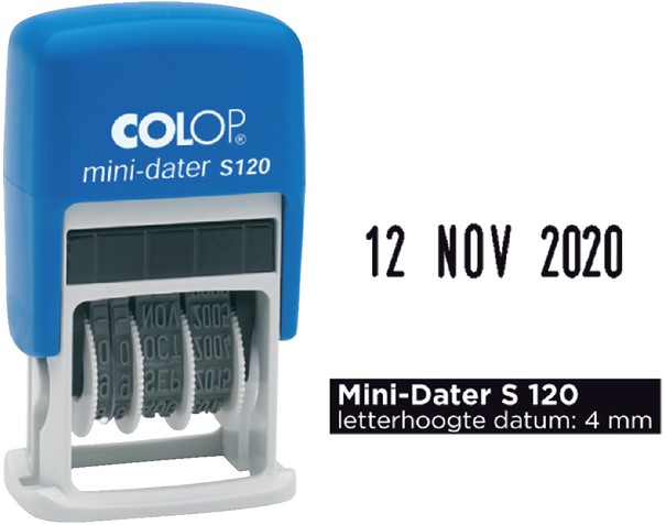 Datumstempel Colop S120 mini-dater 4mm bij Bruinsma